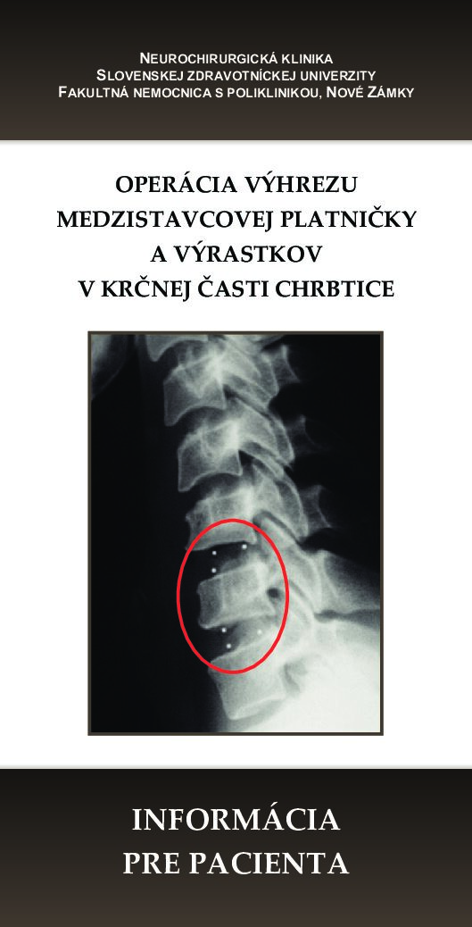 Neurochirurgická klinika - pre pacientov - Fakultná nemocnica s ...