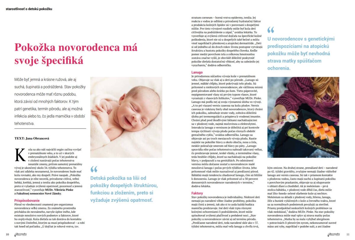 Pokožka novorodenca – ako sa o ňu starať? - Fakultná nemocnica s ...